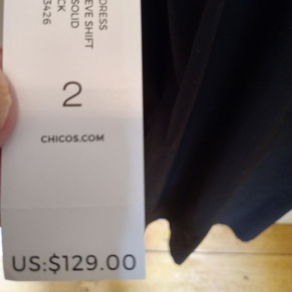 Chico's | Dresses | New Chicos Elegant Black Dress With Gorgeous Eyelet ...